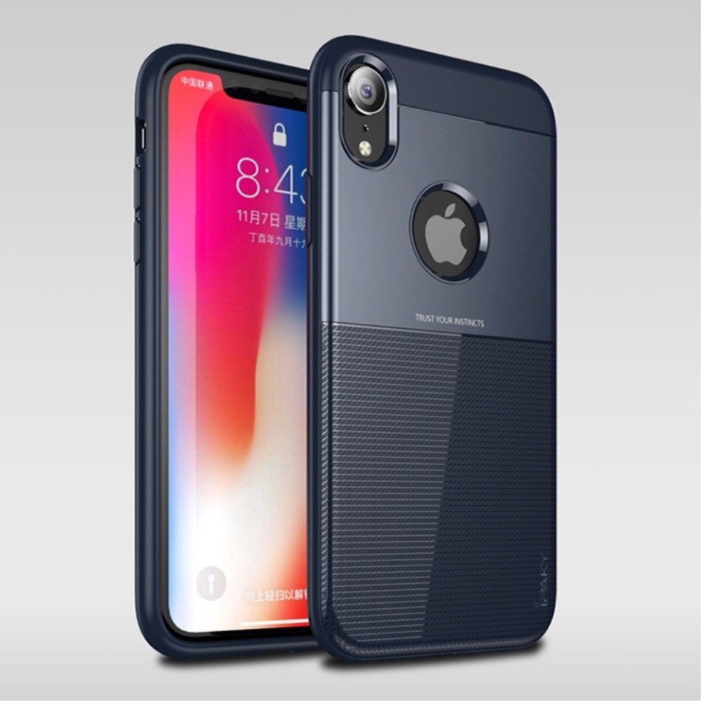 iPaky Hybrid Grip Pattern Case (iPhone Xr)- TPU- Polykarbonat - Skal