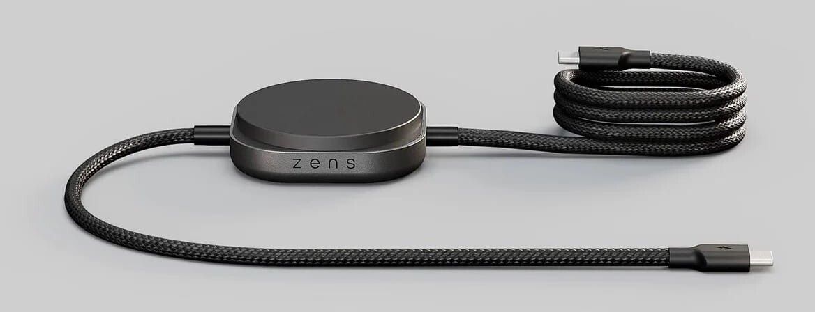 Zens Charging Cable USB C-C Pro 2 - laddkabel - , 2-i-1 USB-C till USB ...