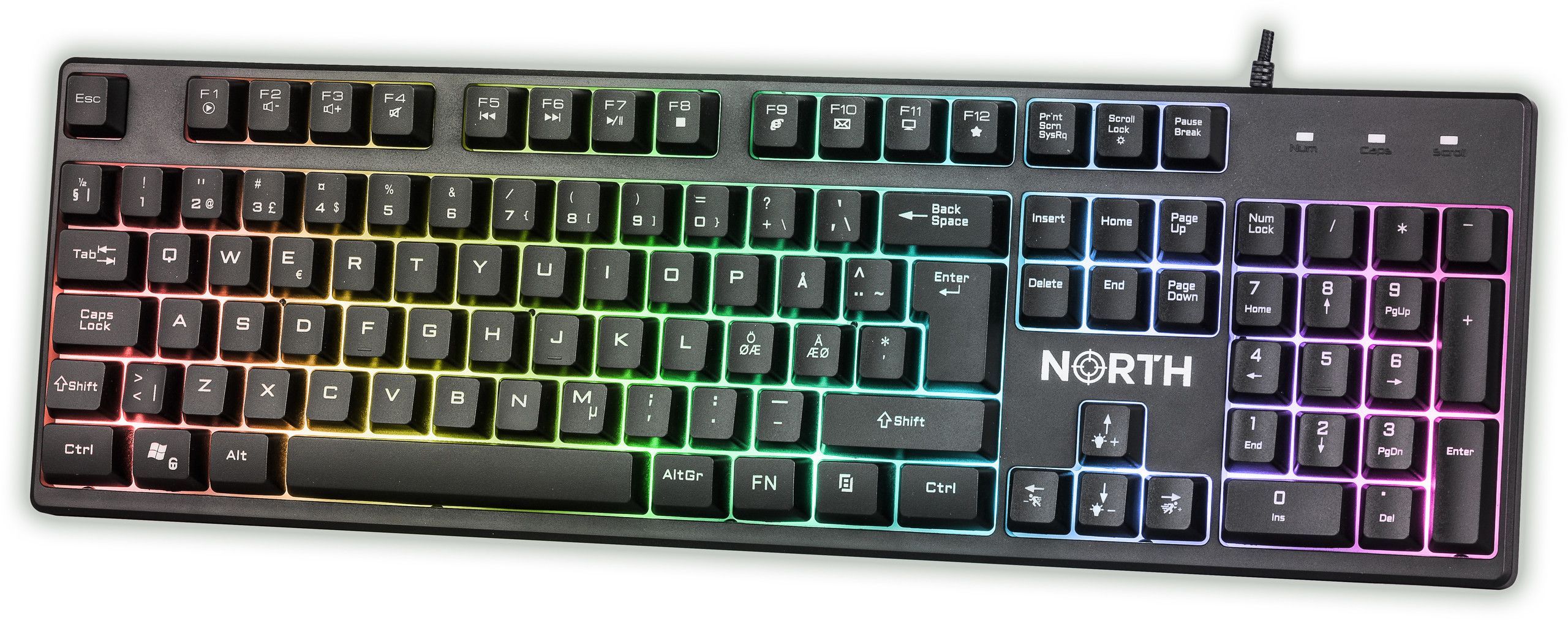 North K100 RGB Gaming Keyboard - tangentbord - gaming