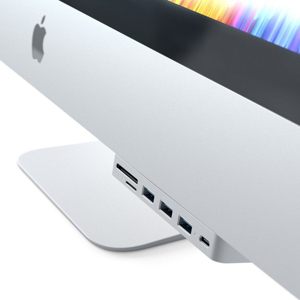 Satechi USB-C 3-port hub + SD Aluminium Clamp Pro (iMac)