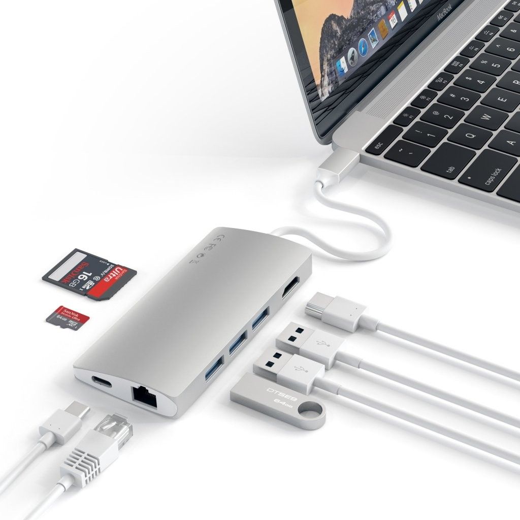 Satechi Usb-c Multi-port Adapter 4k Gigabit Ethernet V2
