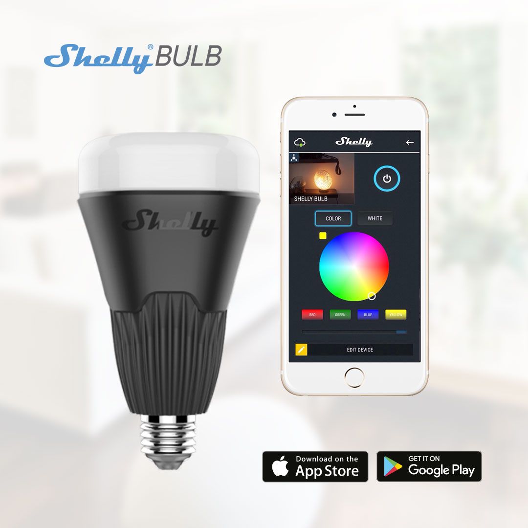 Shelly Bulb - LED-lampa med RGBW