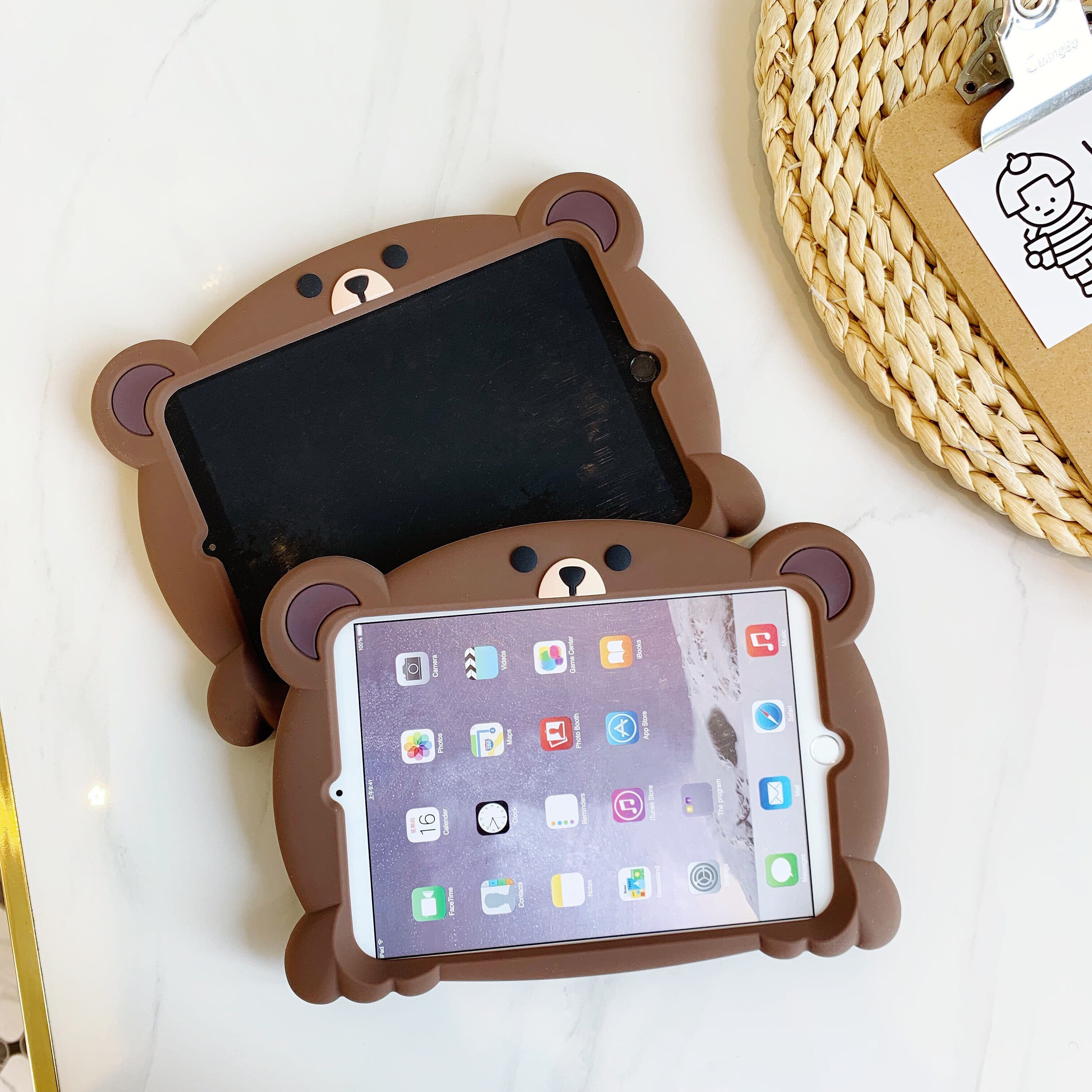 Trolsk Kids Case - Brown Bear (iPad 10,2) - barnskal