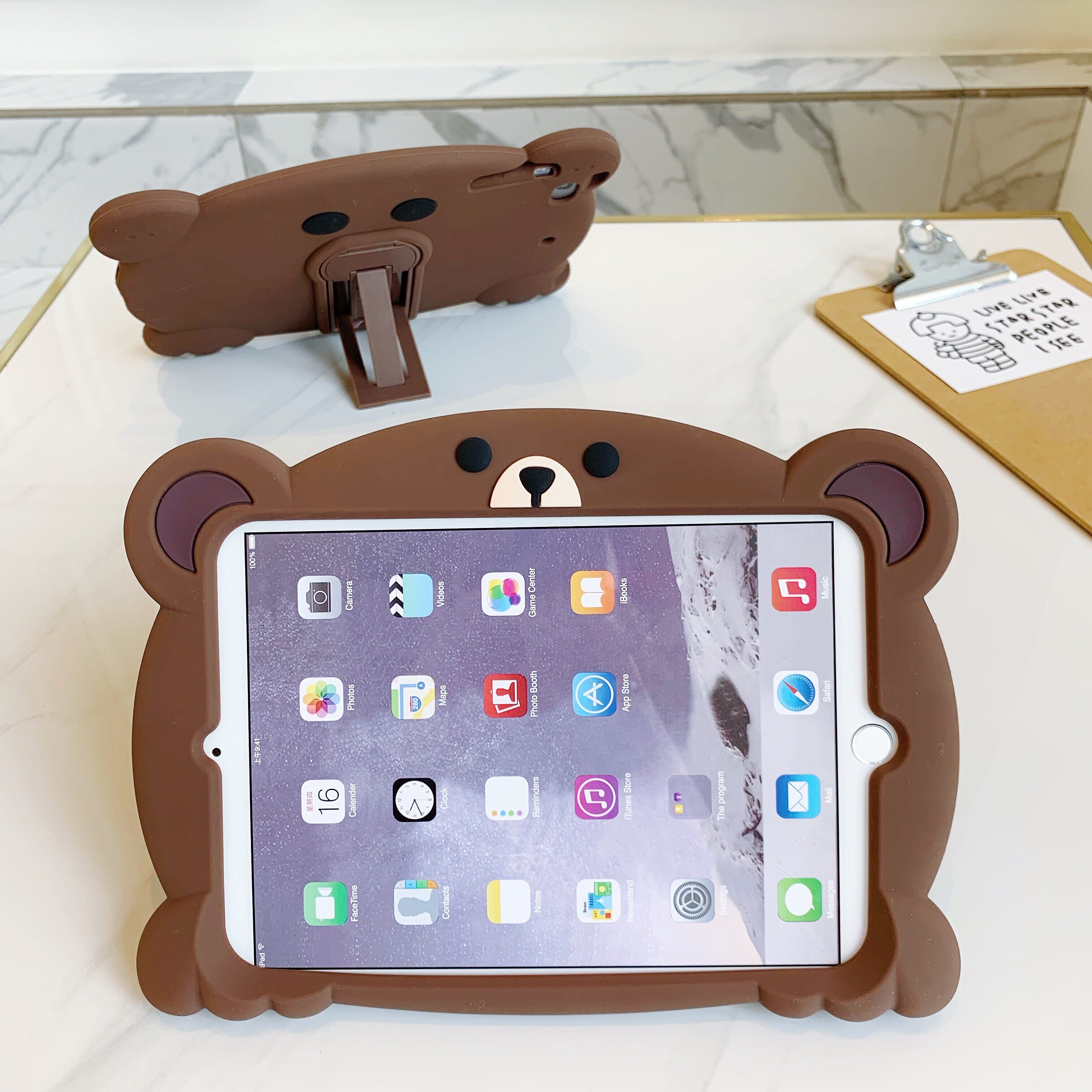 Trolsk Kids Case - Brown Bear (iPad 10,2) - barnskal