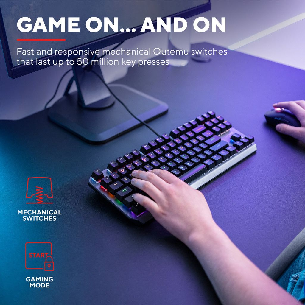 Trust GXT 834 Callaz TKL Mechanical Keyboard - gaming