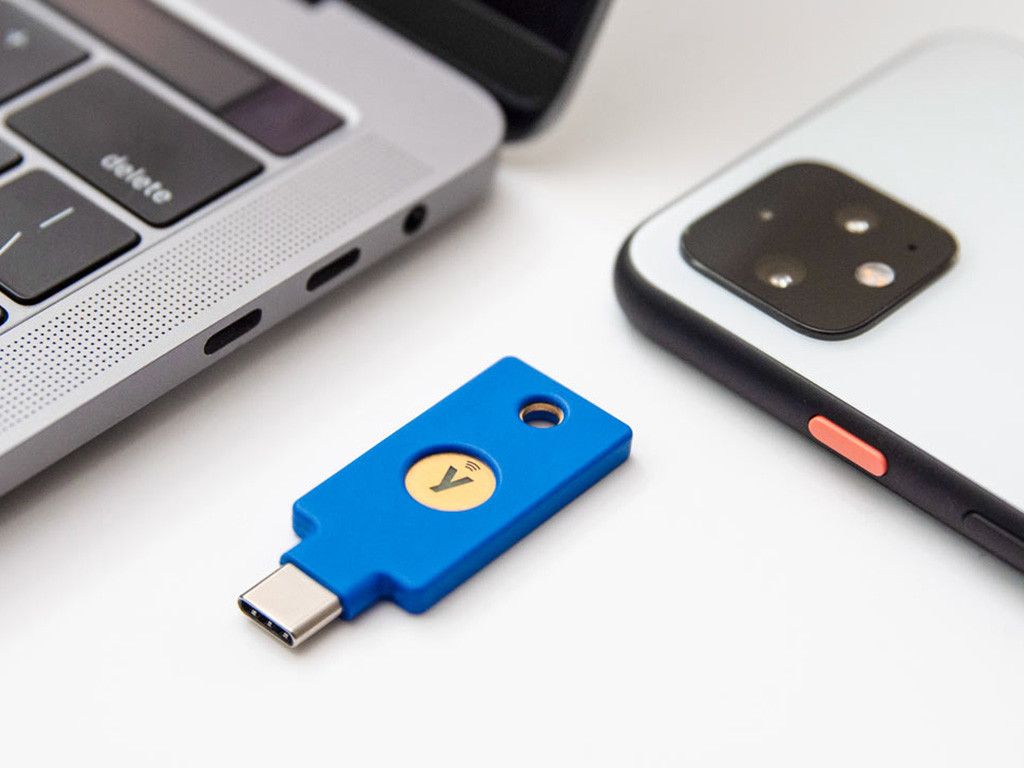 Yubico Security Key NFC U2F FIDO2 (USB-C) - säkerhetsnyckel